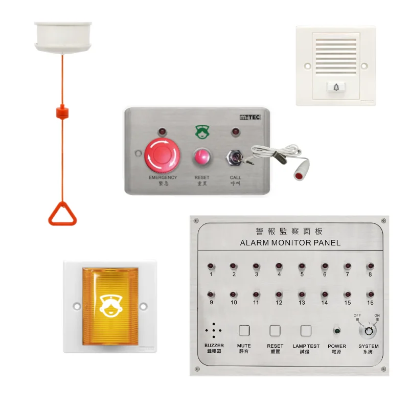 Mitec Hospital Nurse Call System With Pull Cord Emergency Button And 2 ...