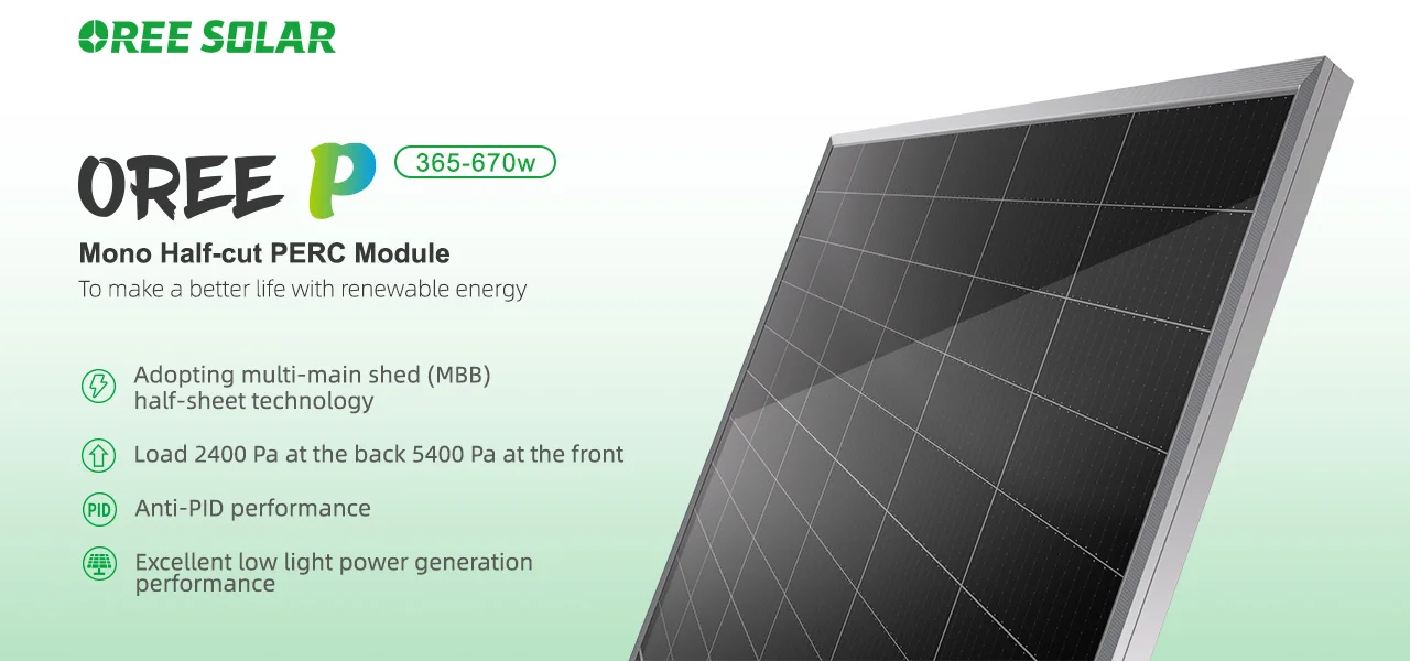 Double Glass Perc Mono Solar Panel 540w 545w 550w 585w 182mm Solar ...