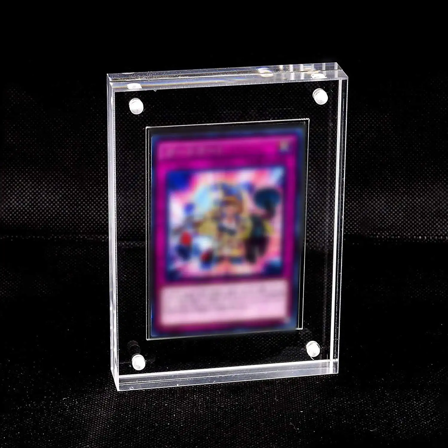 TCG Cards Transparent Frame Magnetic Display Holder Acrylic Protective ...