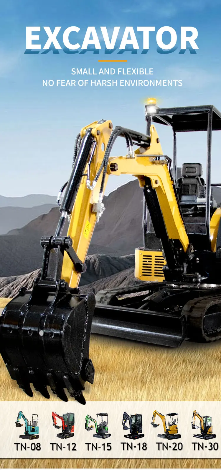 ISO Certified New 1.2T Mini Crawler Digger Excavator With Ergonomic ...