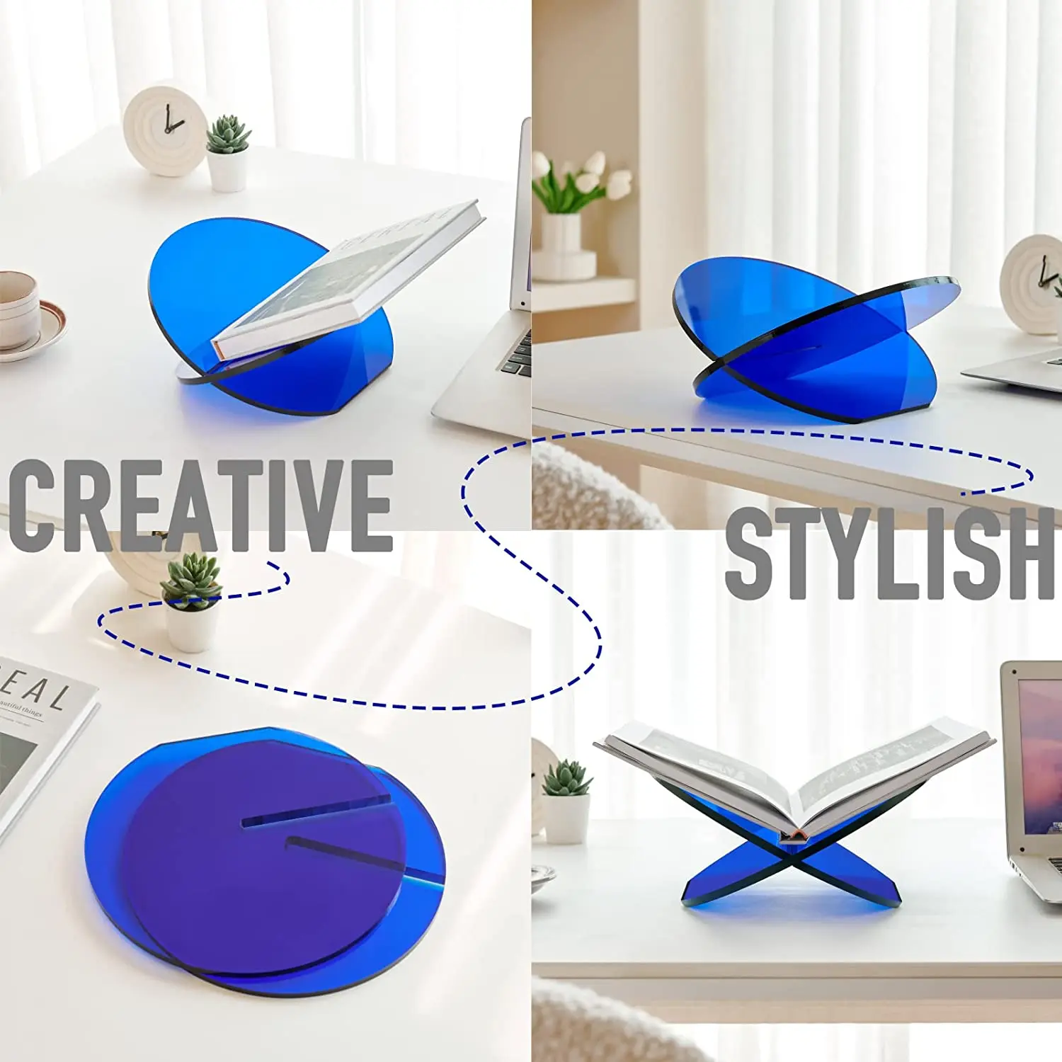 Modern Design Luxury Bookshelf Acrylic Perspex Magazine Rack Coffee ...