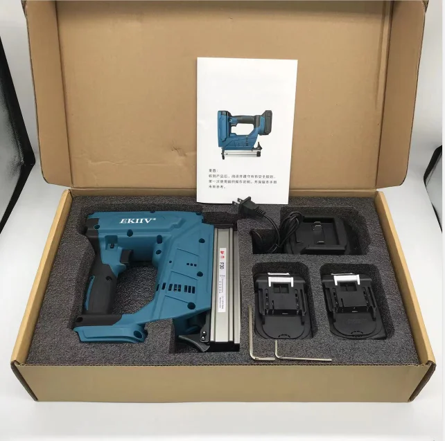 New Professional Electric Nail Gun 18v Lithium Battery Cordless Multi ...