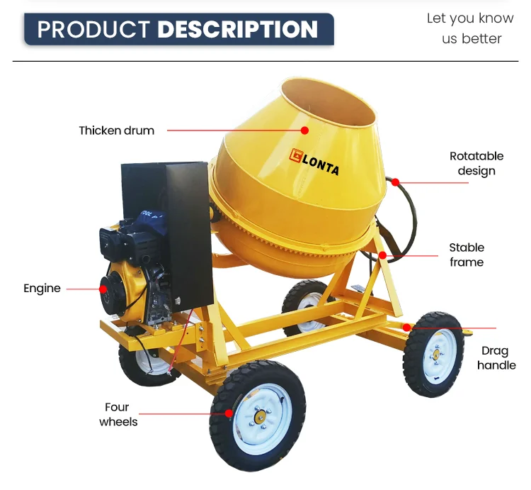 LONTA JH600S Concrete Mixer - High Efficiency & Durability