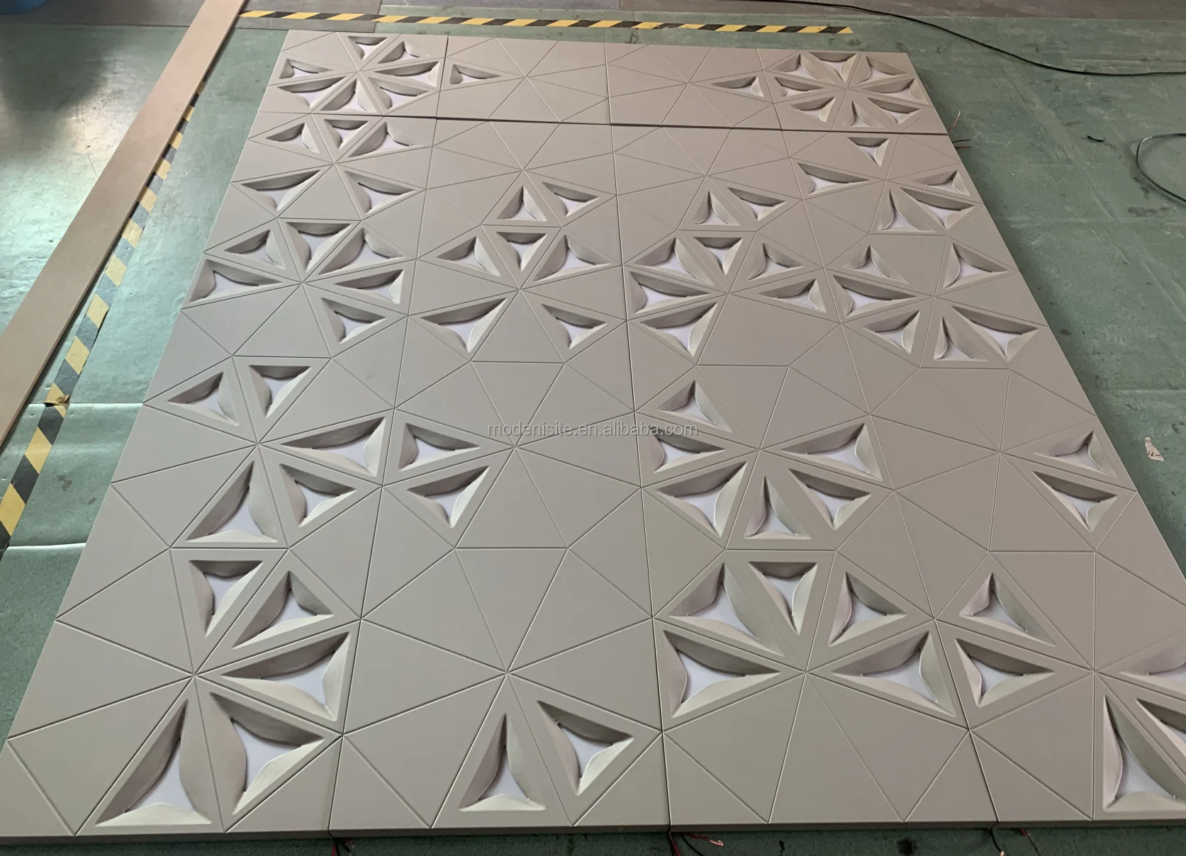 Hotel Home Decoration 3D Leather Carved Backdrop Panels