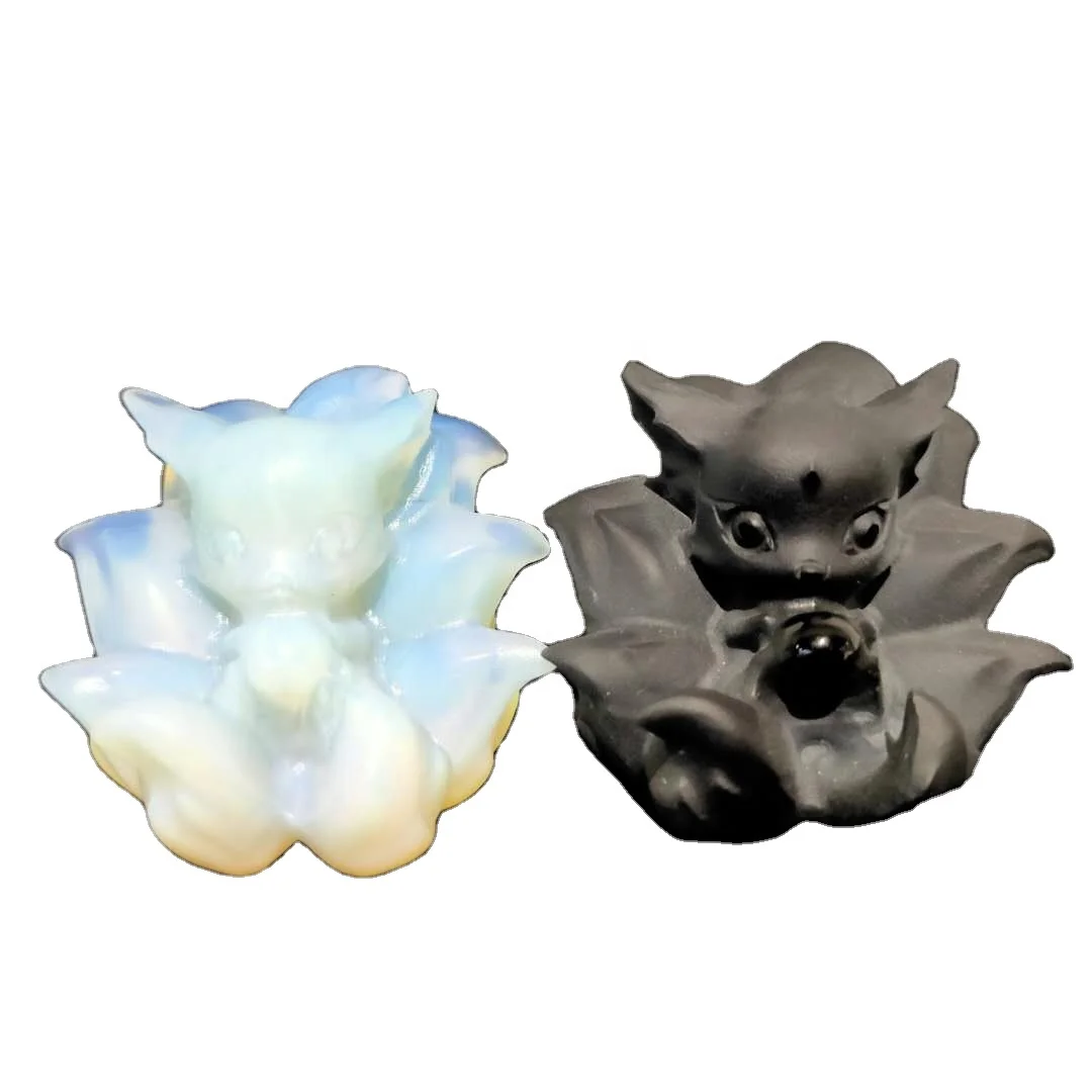 Crystl Creatures Starlight 3-tailed fox by Unicorn Crossing resin ...