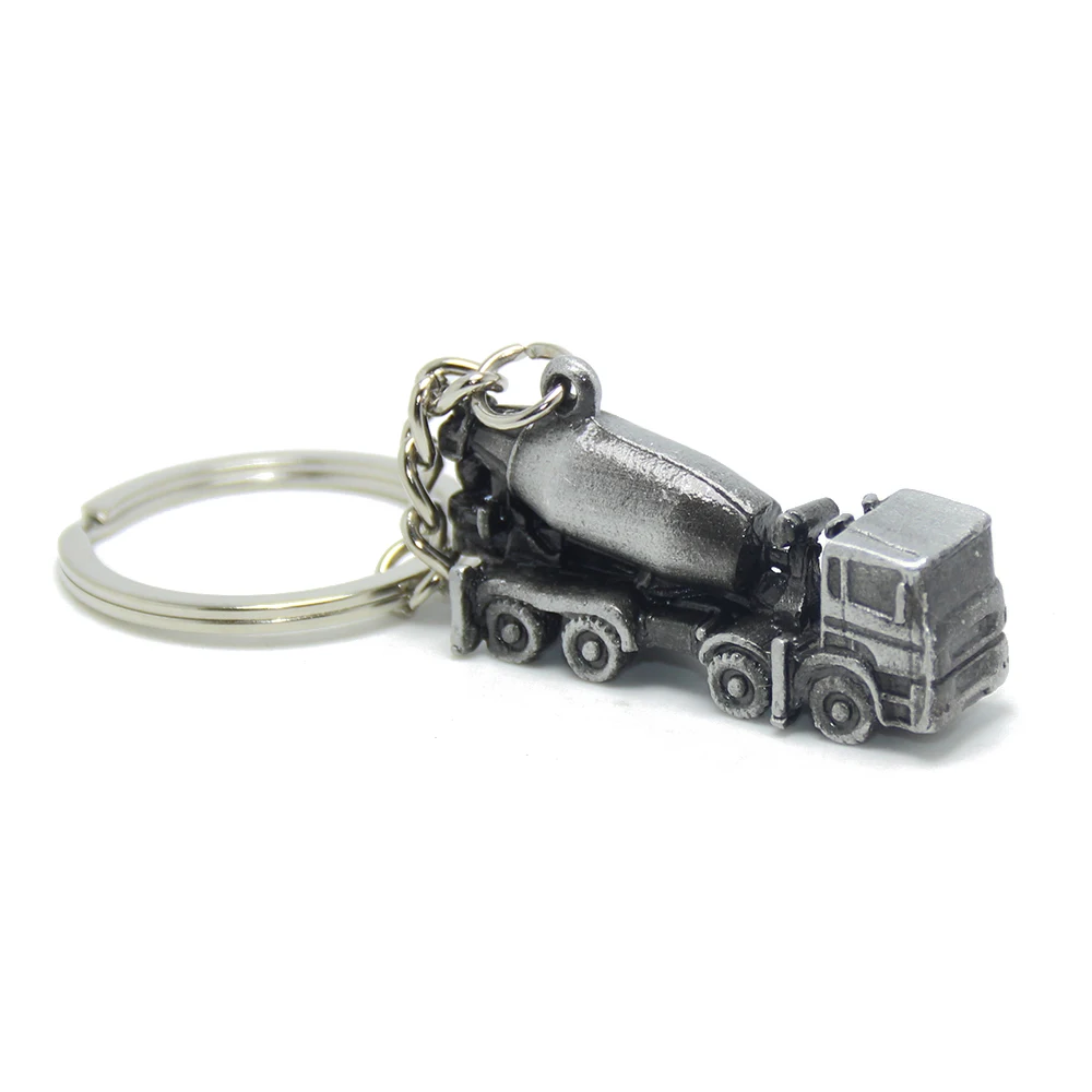 3D Agitating Lorry Model Key Chain - Concrete Mixer Gifts