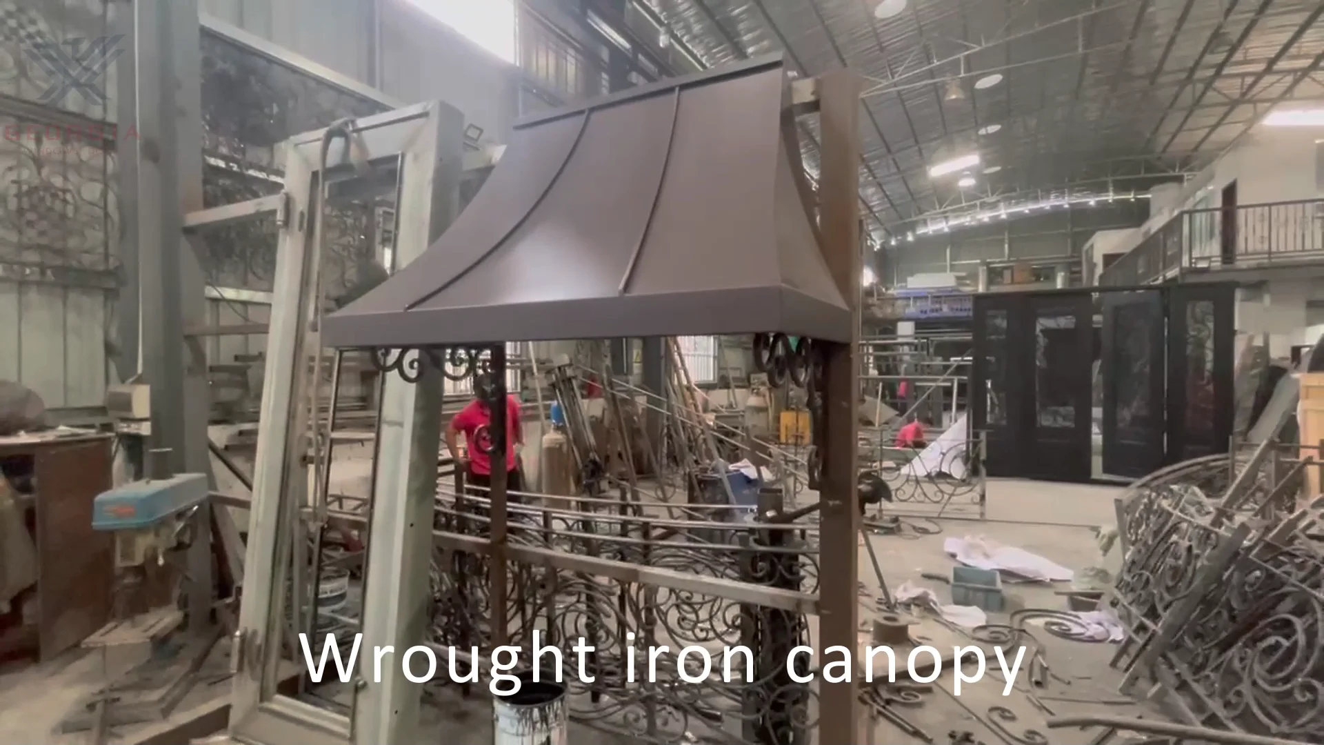 Classical Design House Front Entrance Canopy Wrought Iron Awning ...