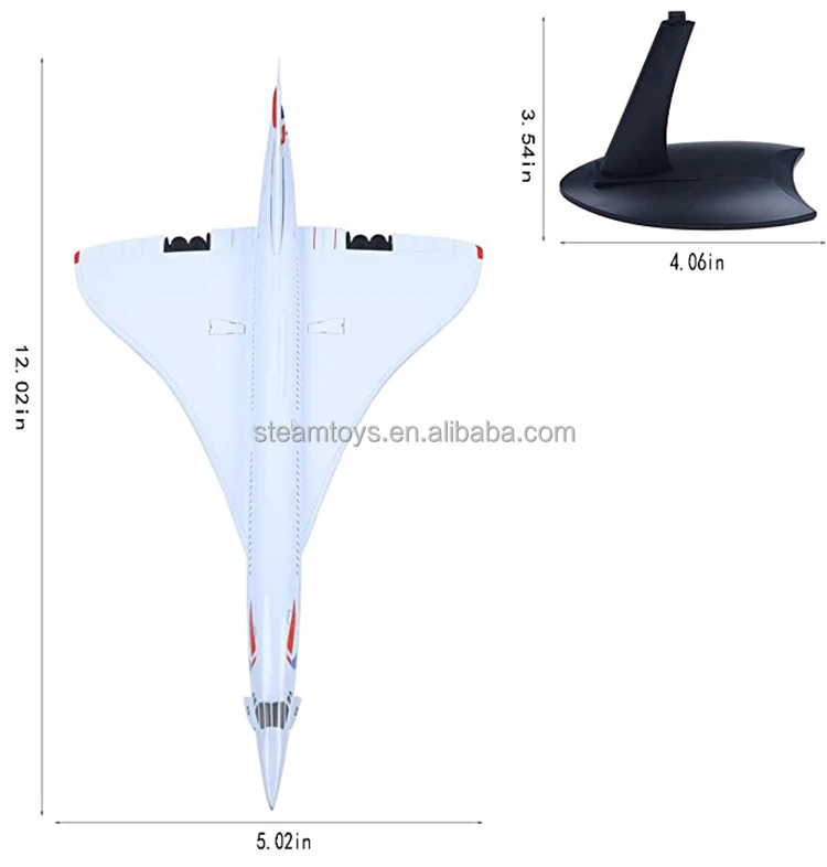1/200 Scale Fighter Jet Model - Concorde British Airways & Air France