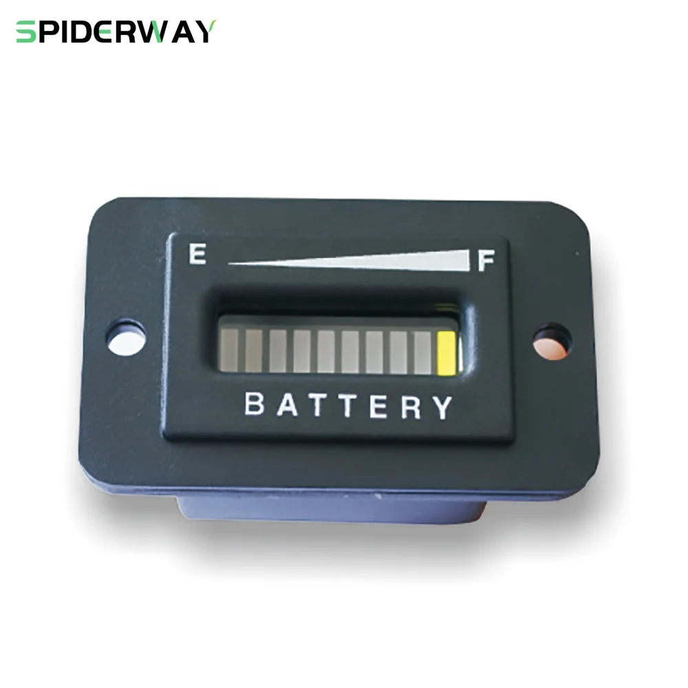Spiderway Led Battery Display Meter Spht0624f For Lead-acid Or Lithium ...