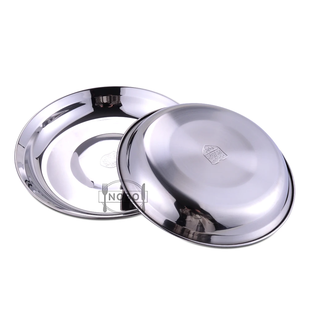 Wholesale Cheap Metal Dish Dinnerware Round Tray 304 Stainless Steel ...