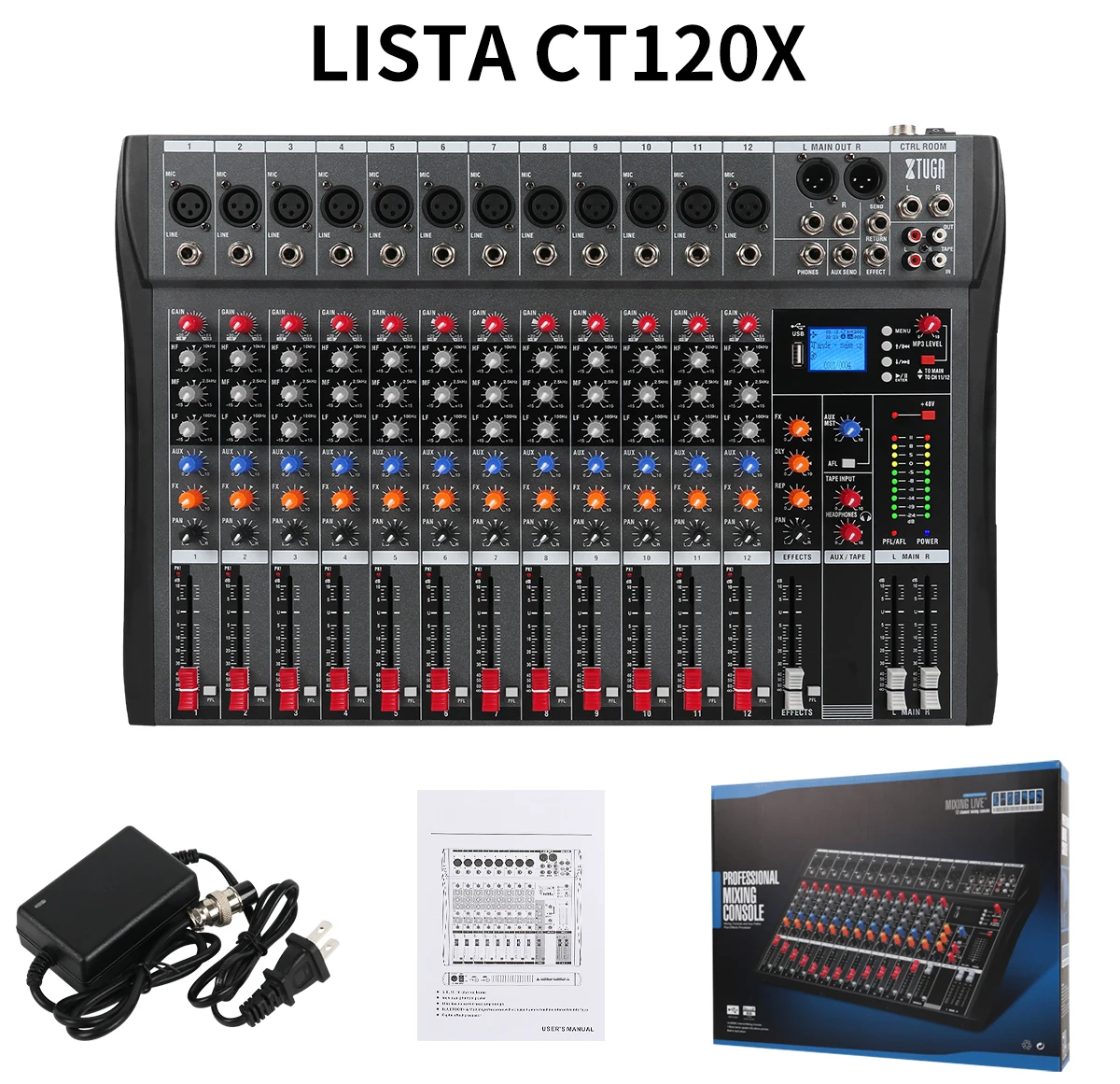 Ct120x Cheap Sound Mixer Updated 12 Channels Series With Blue -tooth ...