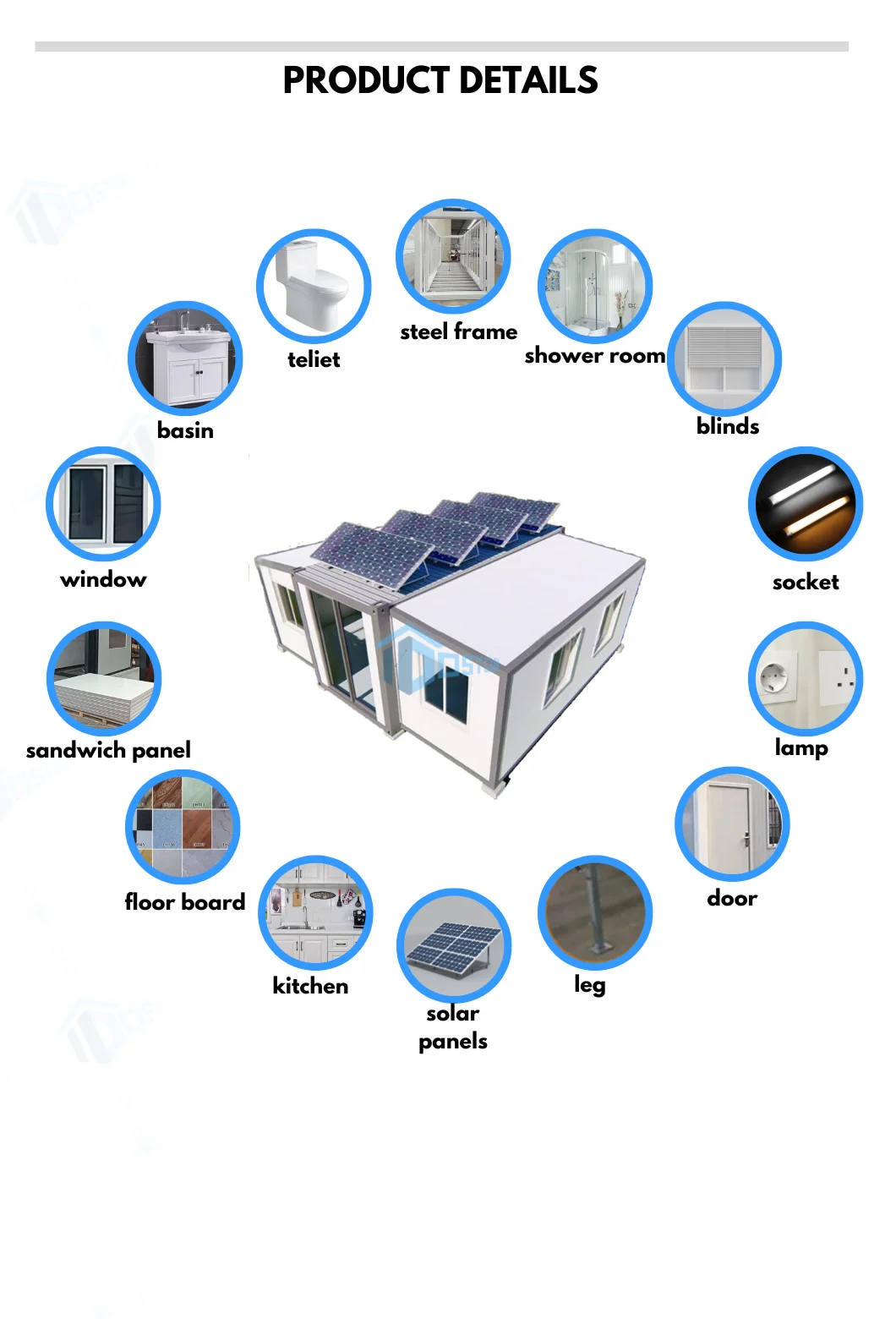 Homes 20ft Extendable Container House For Sale Homes Prefab Steel ...