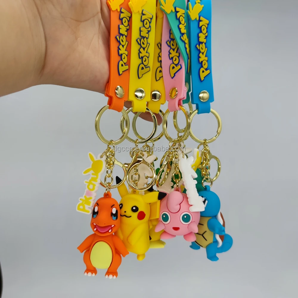 Pokemoned Keychain - 3D Key Chain Bag Pendant Pika-chu