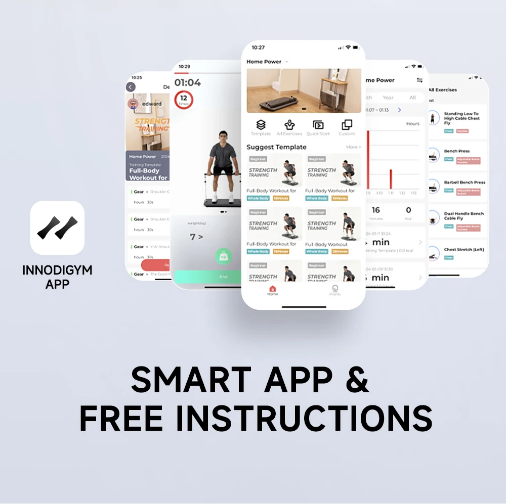 RH Portable Mini Home Gym Intelligence Fitness Equipment Digital Weight ...