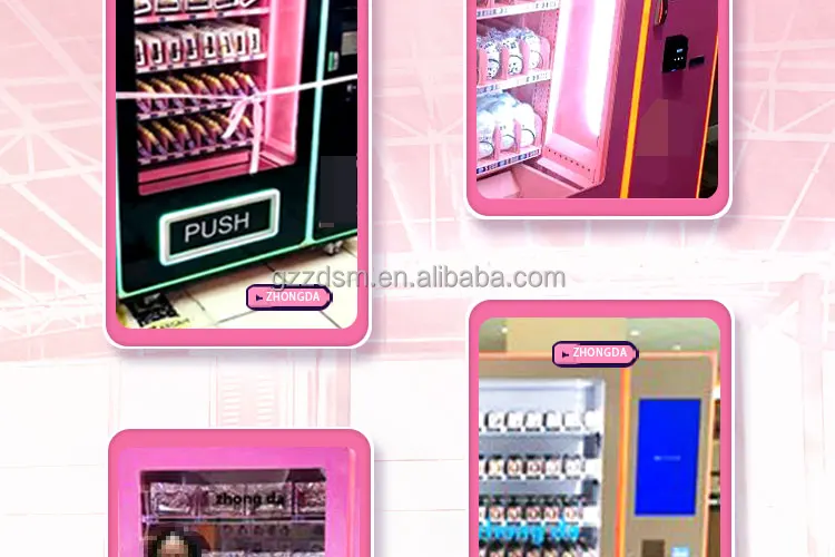 Zhongda Custom Pink Vending Machines Eyelash Vending Machine Automatic ...