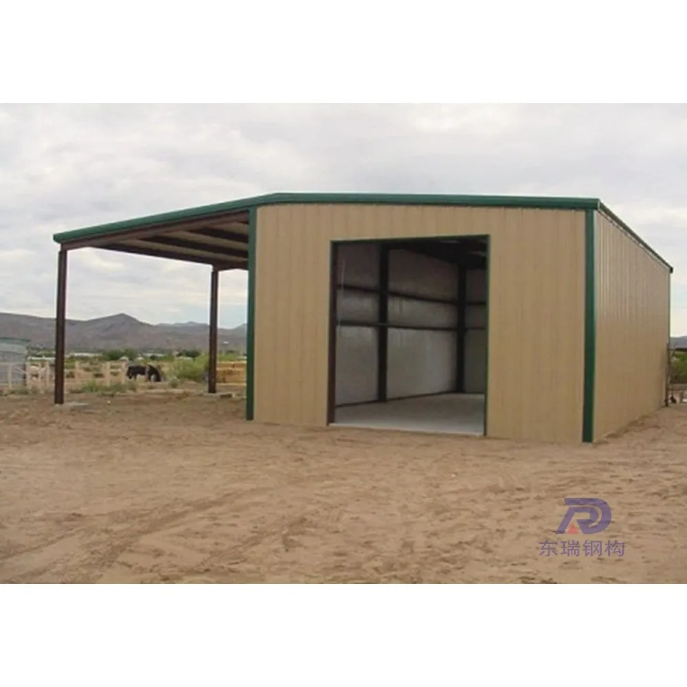 Folding Steel Structure Vintage Garage Prefab Shed Storage Building for ...