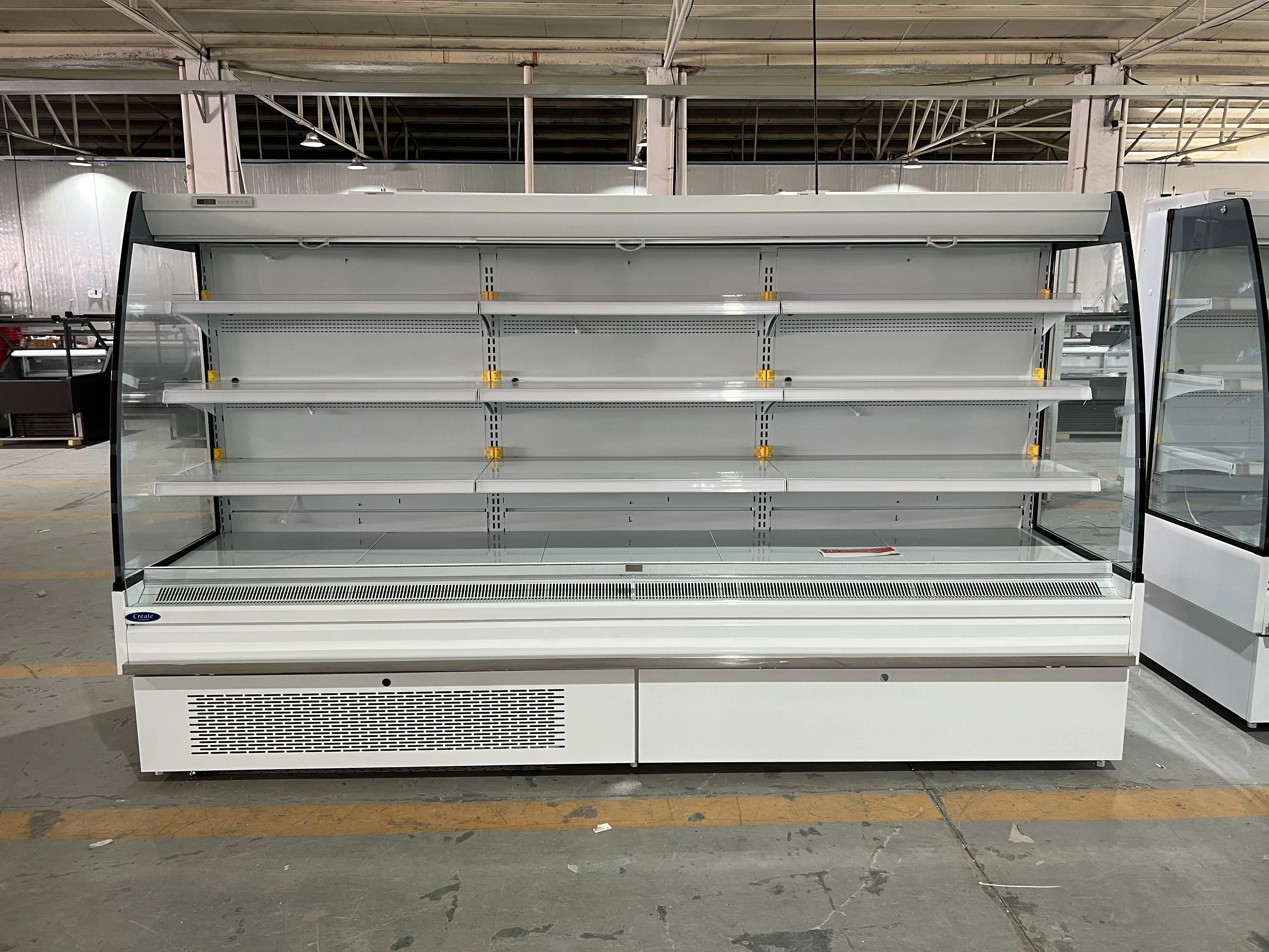 Supermarket Restaurant Freezer Display Air Curtain Cabinet Refrigerator ...