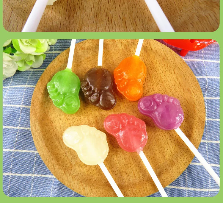 Foot Shaped Lollipops - Fruity Hard Candy by ChupaChups | Multi-Colored ...