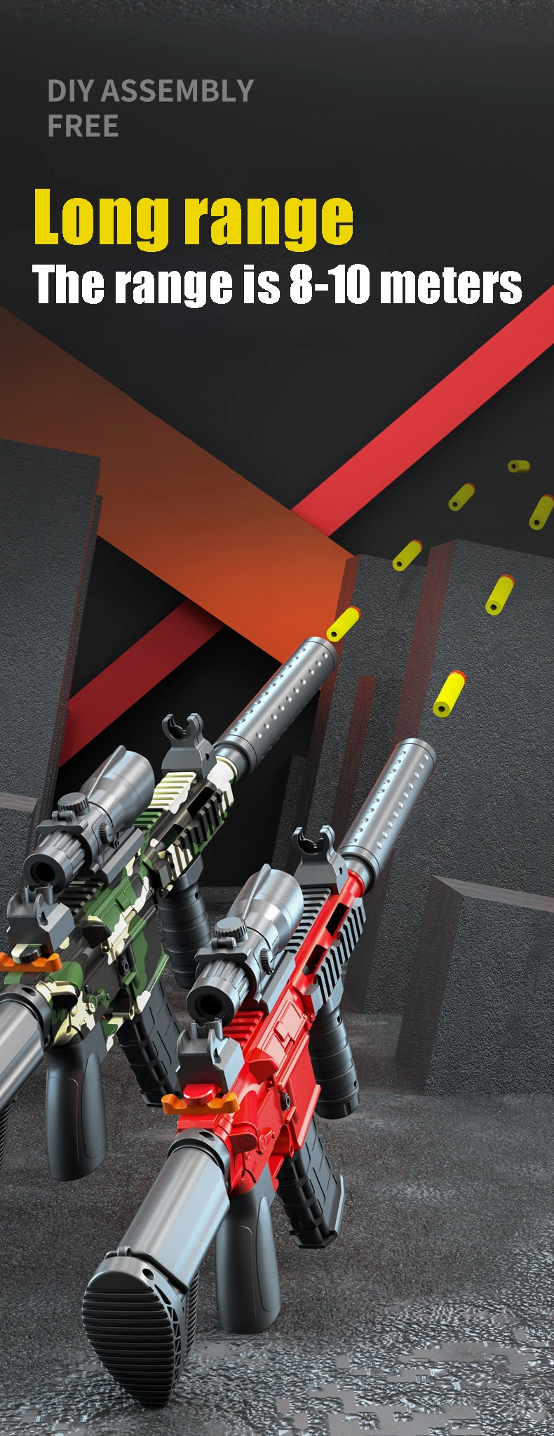 M416 Soft Bullets Gun Down Feed Manual Pull Bolt Children's Assault Rifle Single-shot Simulation ...