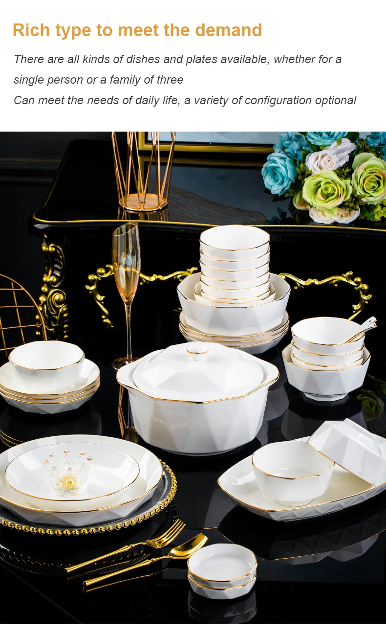 Round Irregular White Porcelain Luxury European Vintage Elegant Wedding ...