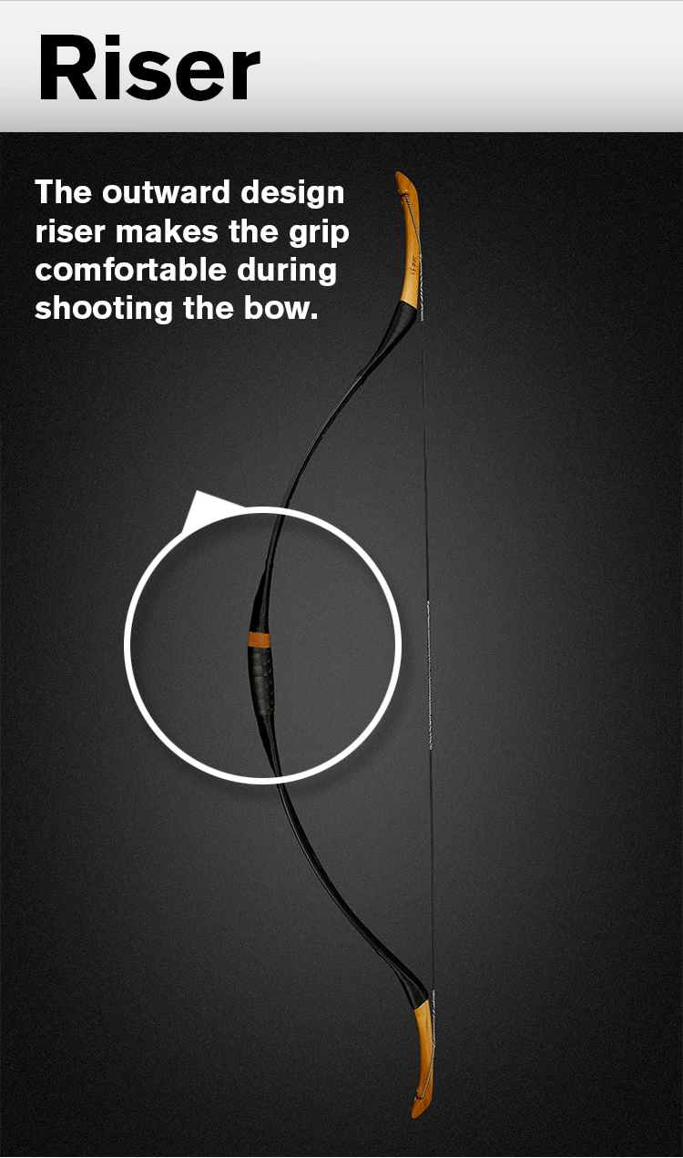Medieval Traditional Bow Tapered Limbs Horseback Shooting Fiberglass ...