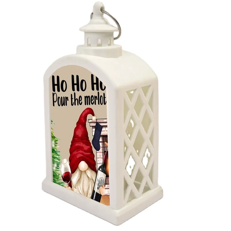 Plastic Custom Made Sublimation Blank White Christmas Led Lantern - Buy ...