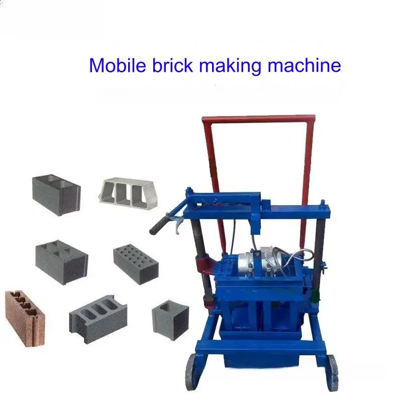 Movable Brick Making Machinery Easy To Use Brick Machine - Buy Brick ...