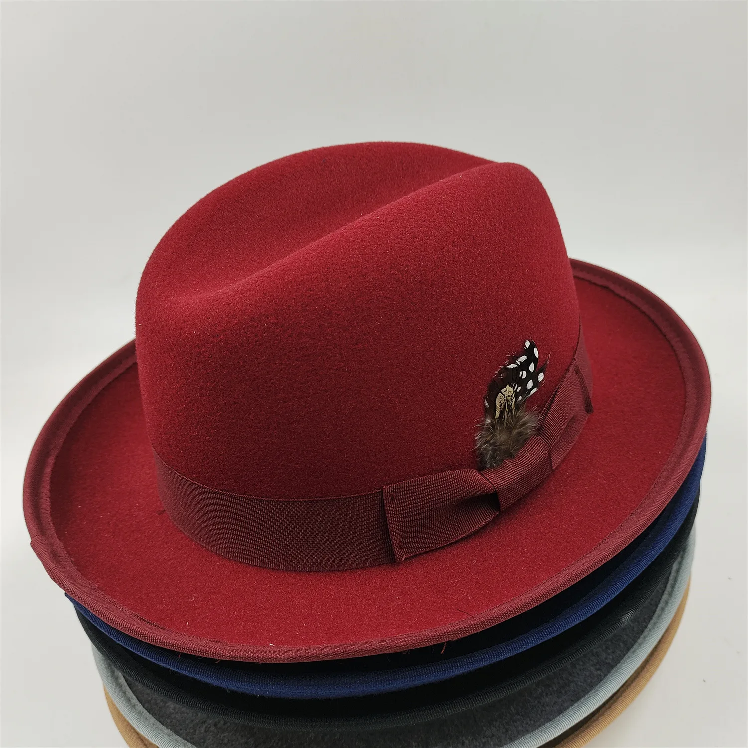 Wholesale Men’s Traditional God Father Hats - Formal Fedora Felt Hats