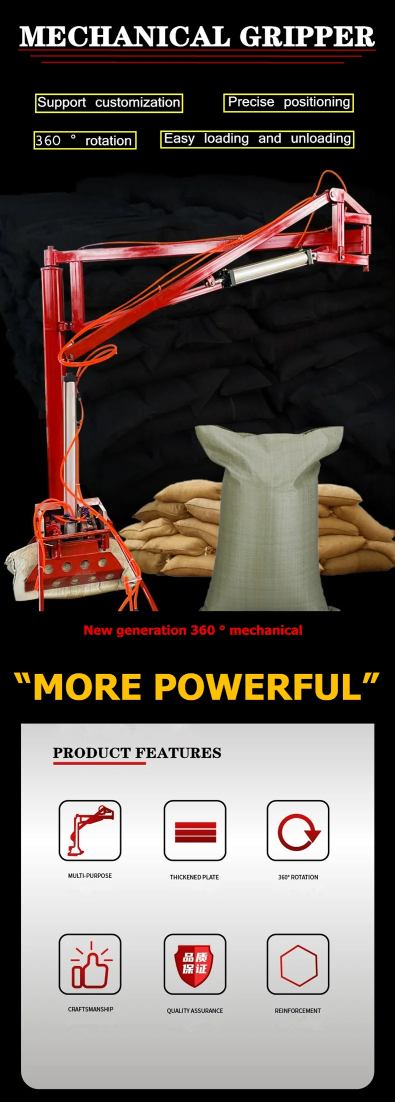 Artefactos De Cemento - Power Mechanical Gripper Pneumatic