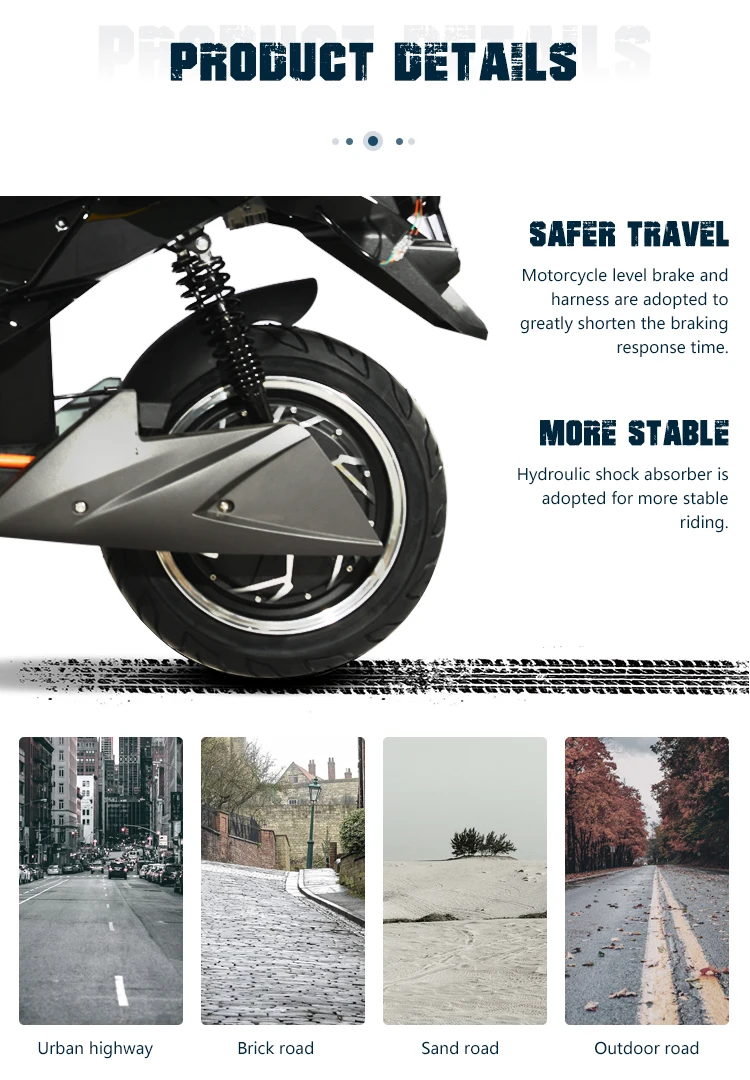 72V Mobility Scooter Hawk 5000w - High Speed Electric Moped