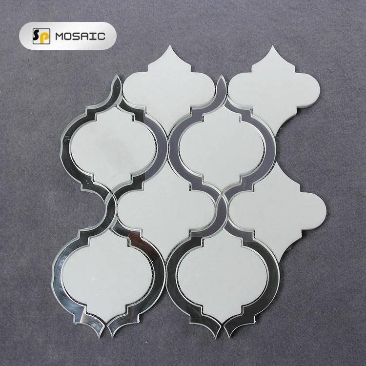 Bathroom Shower Decorative Wall Water Jet Lantern Glass Mix Marble ...