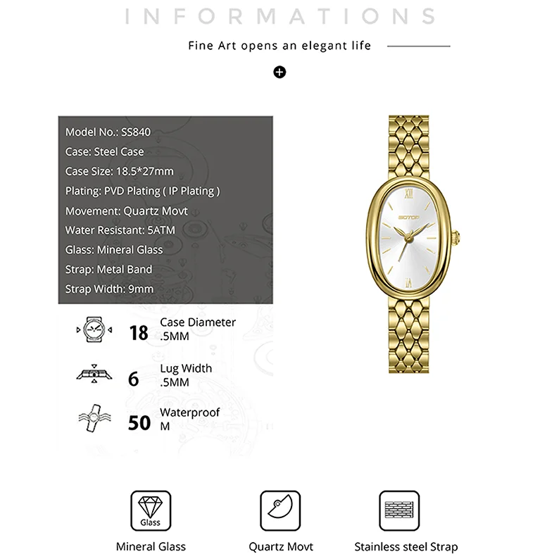 New Trendy Wrist Simple Quartz OEM Women Unique Fashion Watch