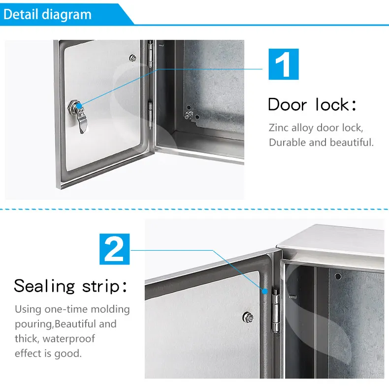 Customized Waterproof Metal Box 300*250*200mm Electrical Distribution ...