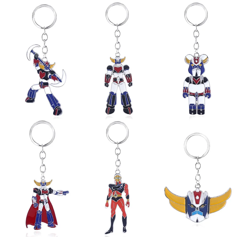 Mazinger Z UFO Grendizer Robot Keyring Anime Charm Pendant Necklace ...