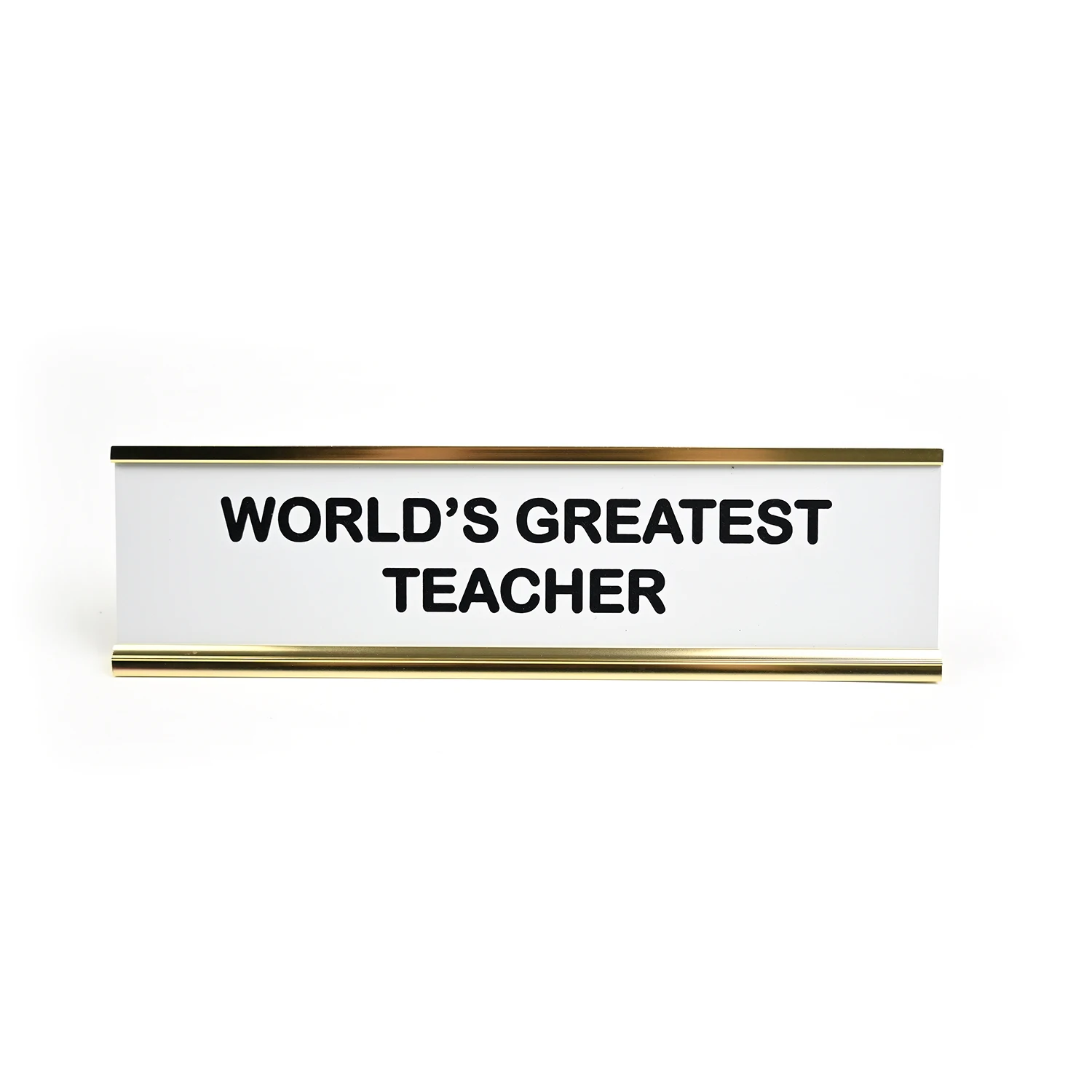 Custom Electroplate Metal Sign Nameplate Office Desk Sign Holder For ...