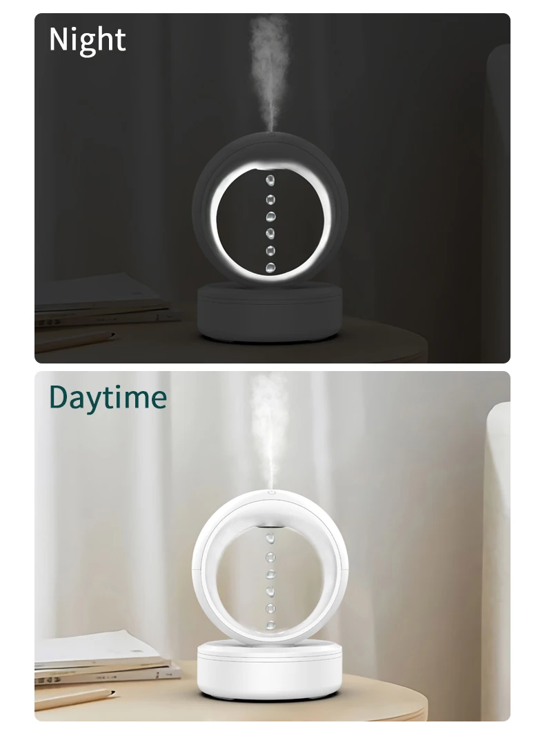2023 Cool Mist Essential Oil Diffuser - Anti Gravity Humidifier