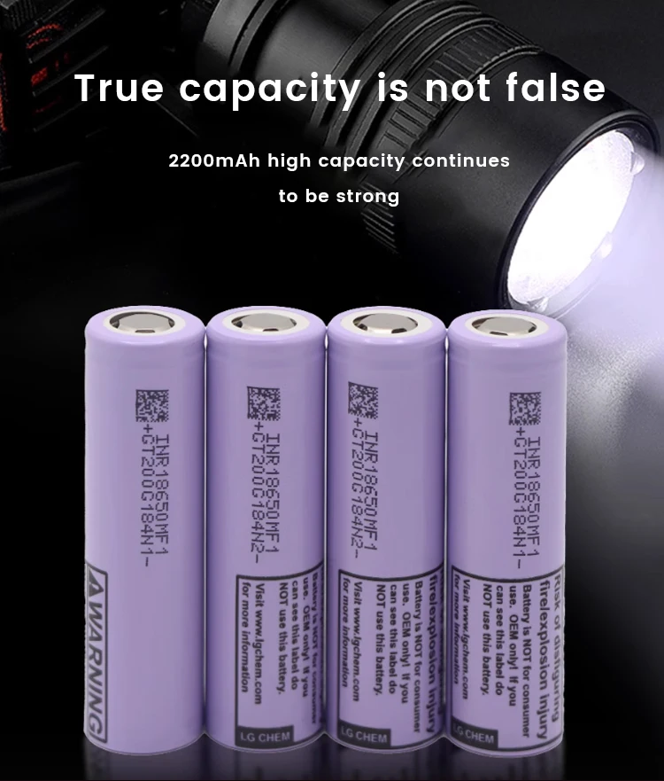 Lg Mh1 18650 18650 Battery Flashlight 18650 10c Lithium Battery Icr ...