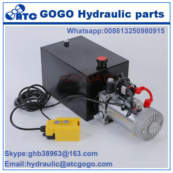 Electric Remote Control Hydraulic Lifting Power Unit Oil Pump Single ...