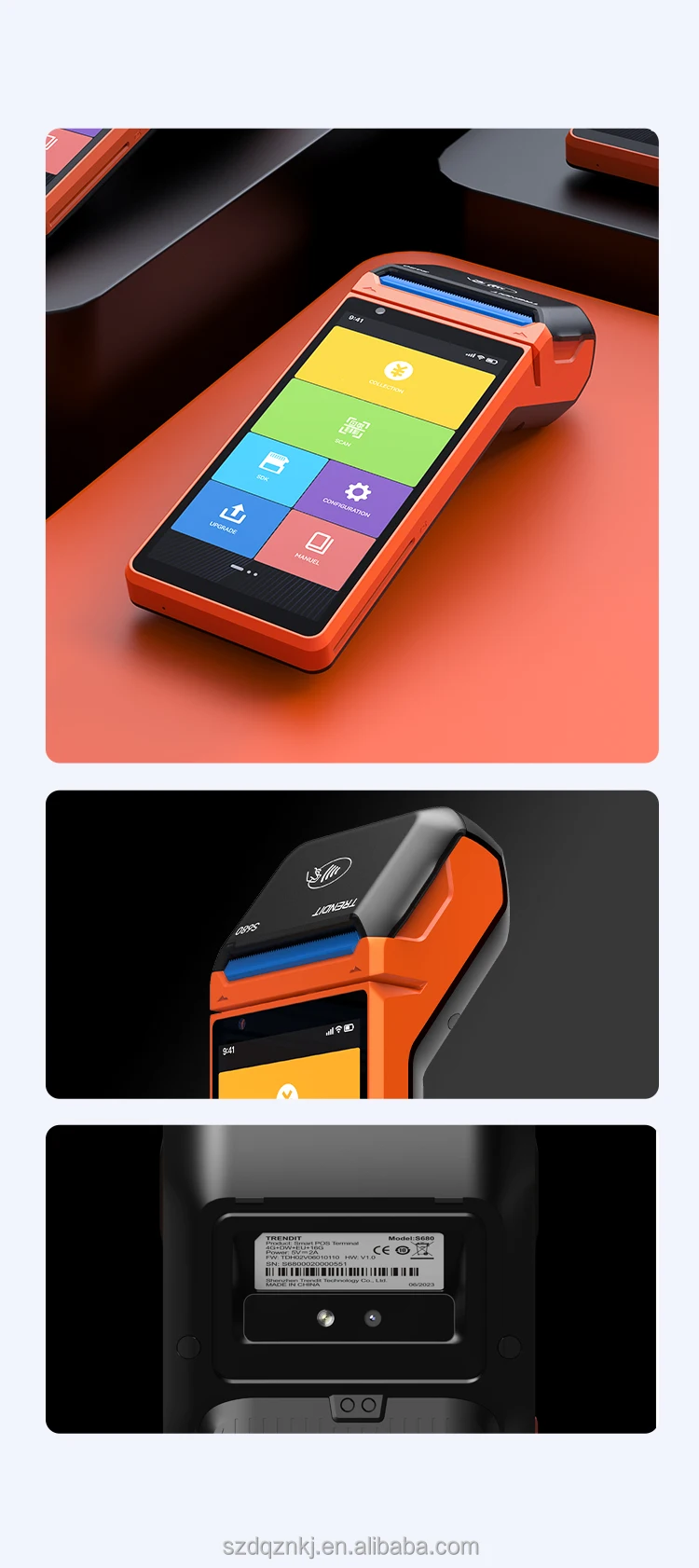 TRENDIT Android 10.0 POS Machine - Portable & Efficient