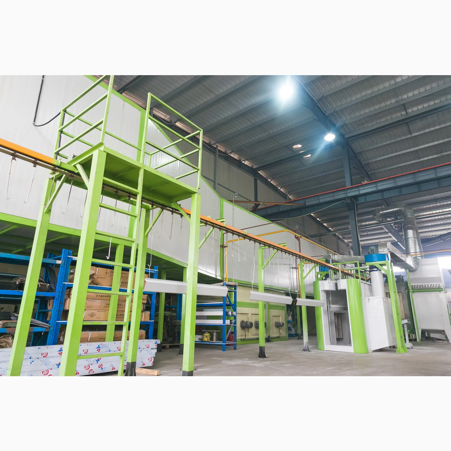 Small MDF Powder Coating Line with Infrared Heating Curing - Precision ...