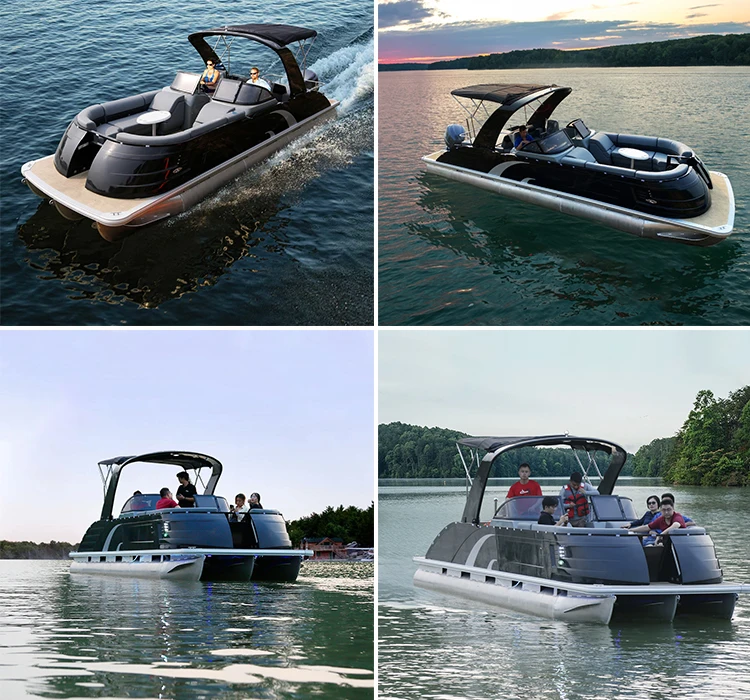 Luxury Electric Tritoon Catamaran - KINOCEAN Yacht Boats