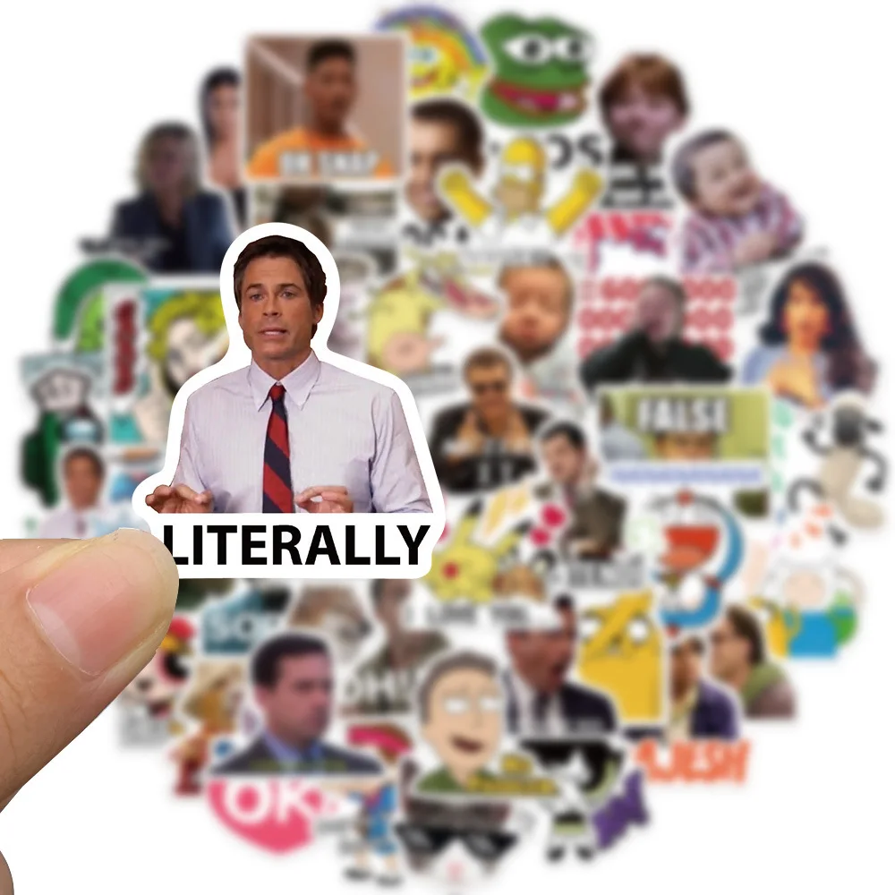 100 Popular Memes Graffiti Stickers - Waterproof & Customizable