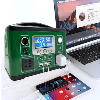 Portable Green Solar Generator 500w 220v Portable Camping Solar Power ...