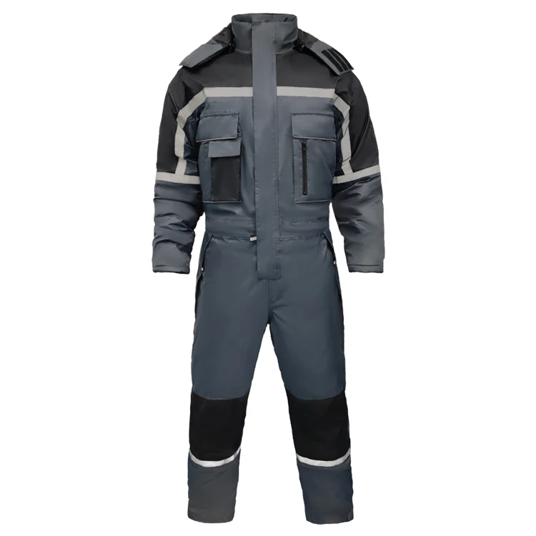 Gray Freezer Protective Waterproof Uniforms Coverall for Men's
