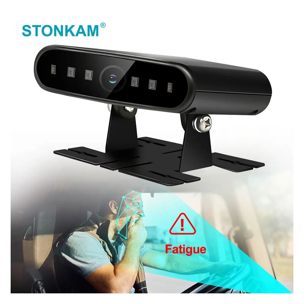 STONKAM Driver Fatigue Sensor Driver Fatigue Warning Monitor System With Alarm And Recording ...