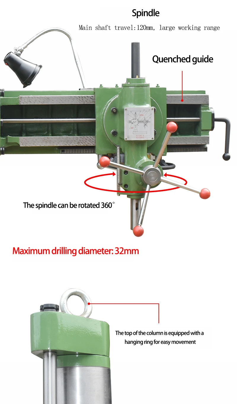 Universal Radial Drilling Machine Z3132d Automatic Feed Radial Drilling ...