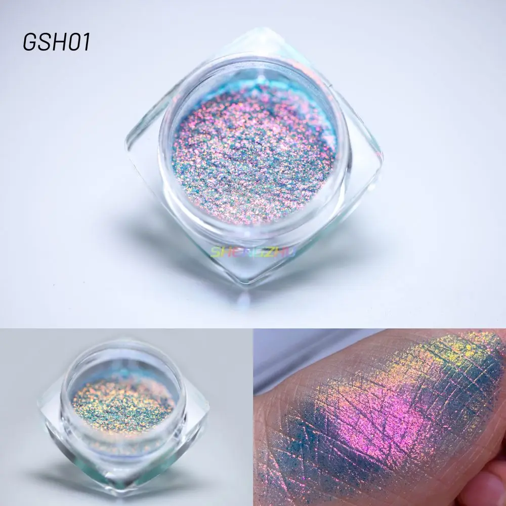 Magical Rainbow Color Shifting Pigments Eyeshadow Face Loose Powder for ...