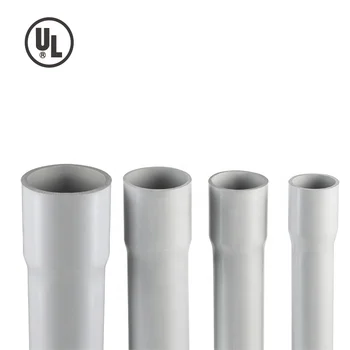 Schedule 40 80 Electrical Pvc Conduit Pipe Uv Resistant Outdoor Plastic ...