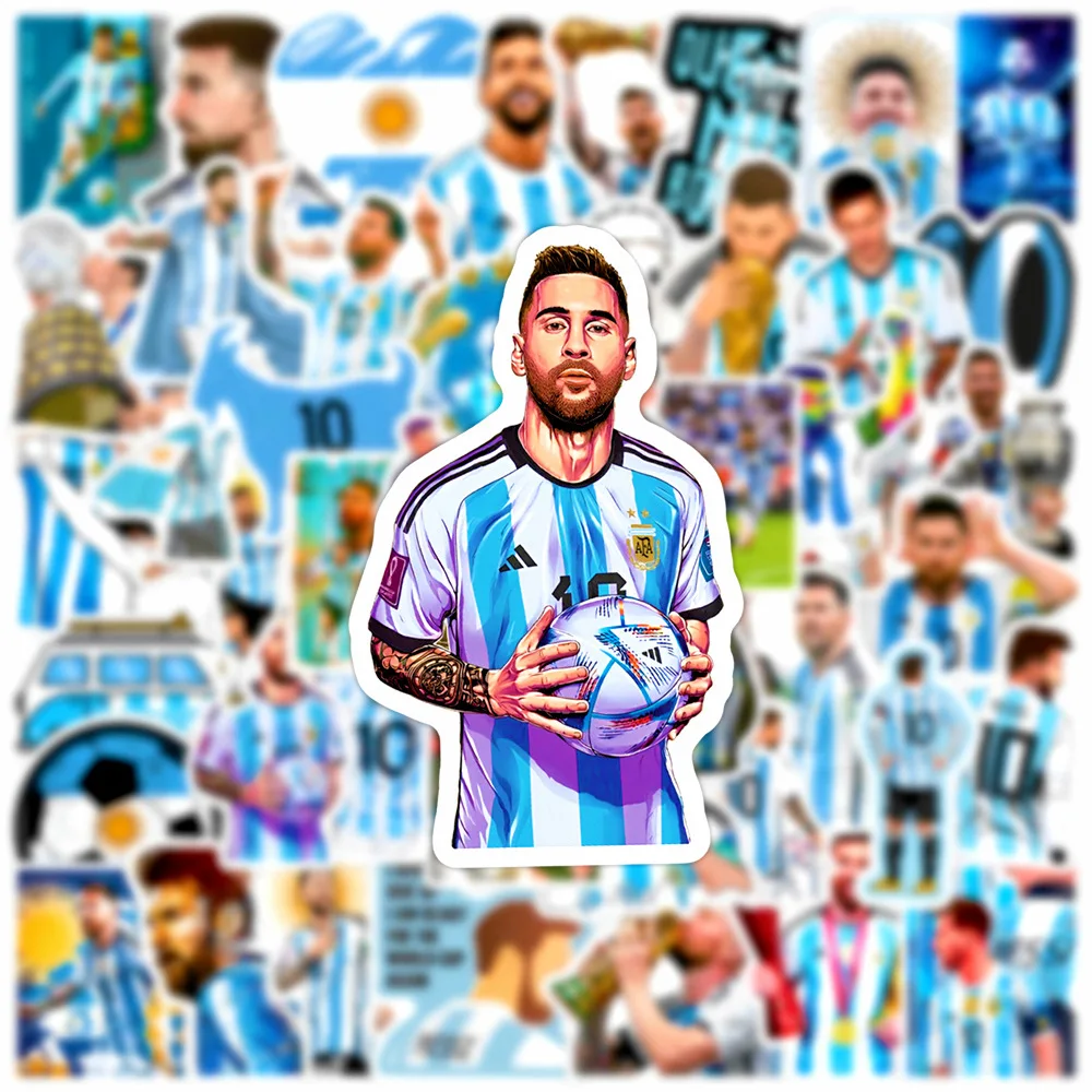 50pcs Lionel Messi Soccer Player Graffiti Stickers for Fans