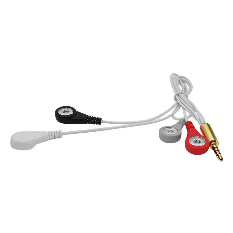 OEM Factory 4 lead ecg electrode cable 4.0mm snap button cable ecg ...